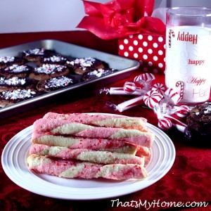 Peppermint Stick Cookies - Recipes Food and Cooking