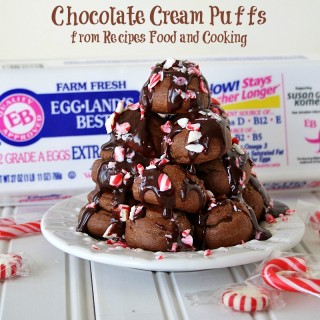Chocolate Cream Puff Trees - Recipes Food and Cooking