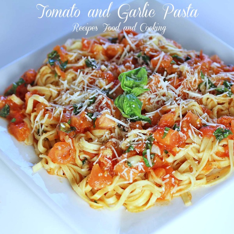 Fresh From Florida Tomato and Garlic Pasta - Recipes Food and Cooking
