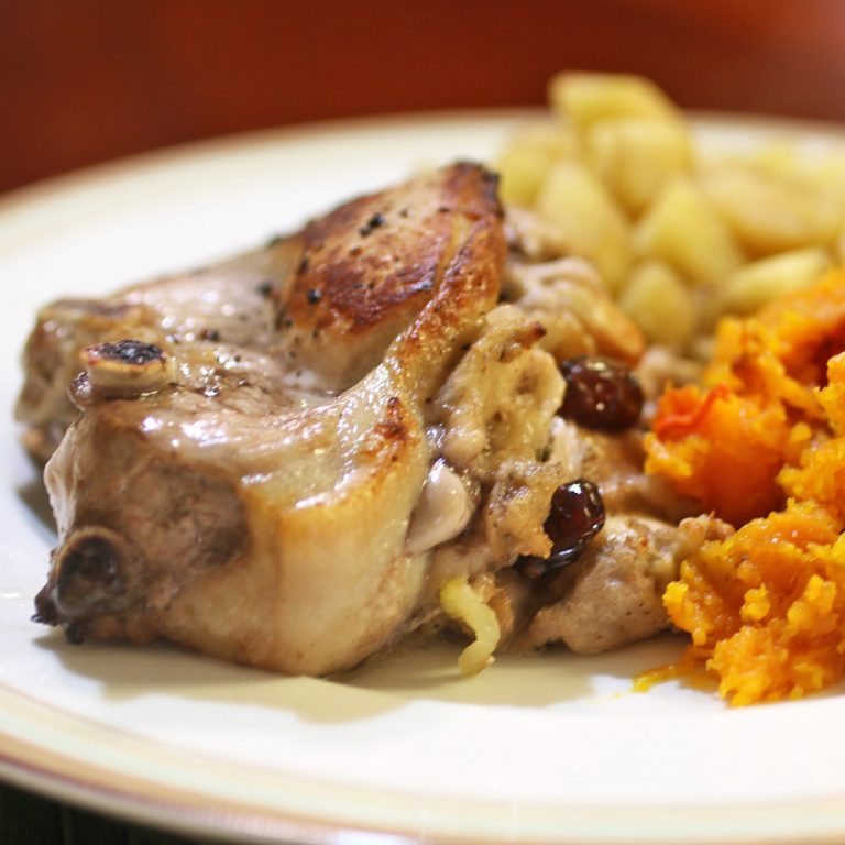 Stuffed Pork Rib Chops