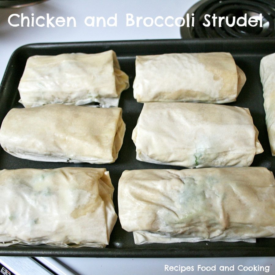 Chicken and Broccoli Strudel